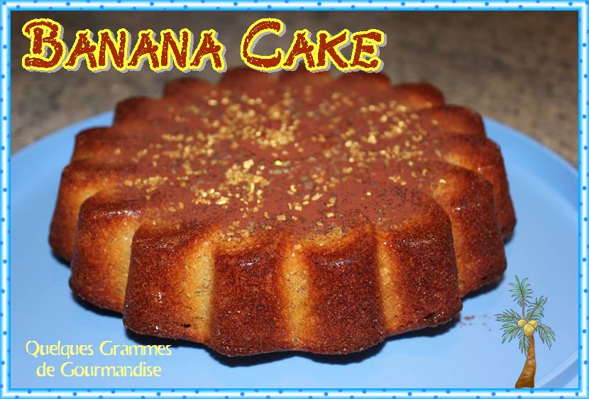 Banana Cake, gâteau à la banane et au rhum
